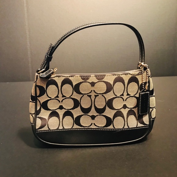 Coach | Bags | Vintage Coach Mini Clutch Black And Grey | Poshmark